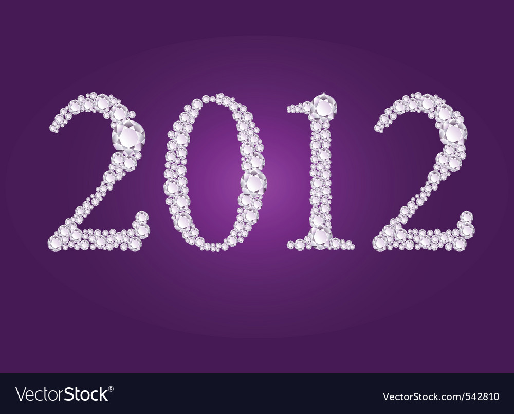 2012 year Royalty Free Vector Image - VectorStock