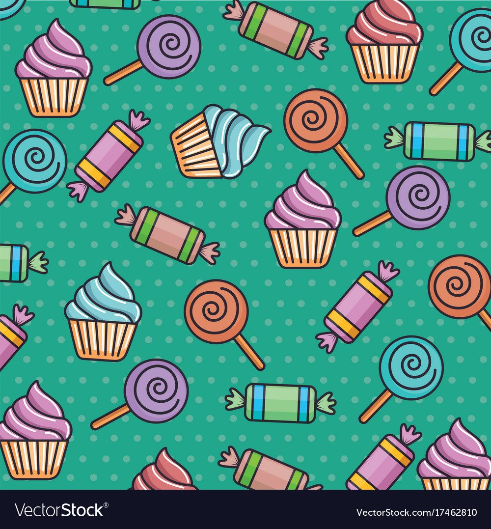 Candy seamless pattern Royalty Free Vector Image