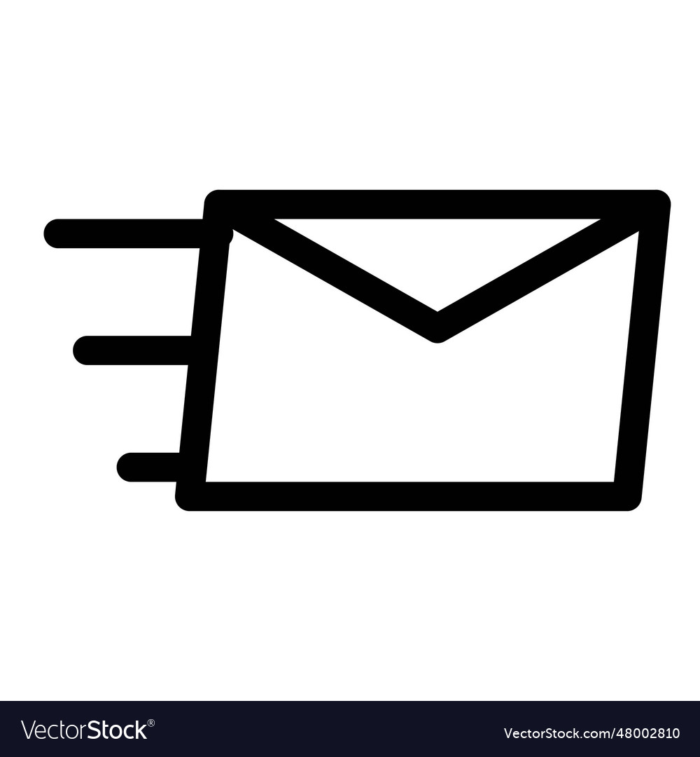 Mail a mode of delivering message Royalty Free Vector Image