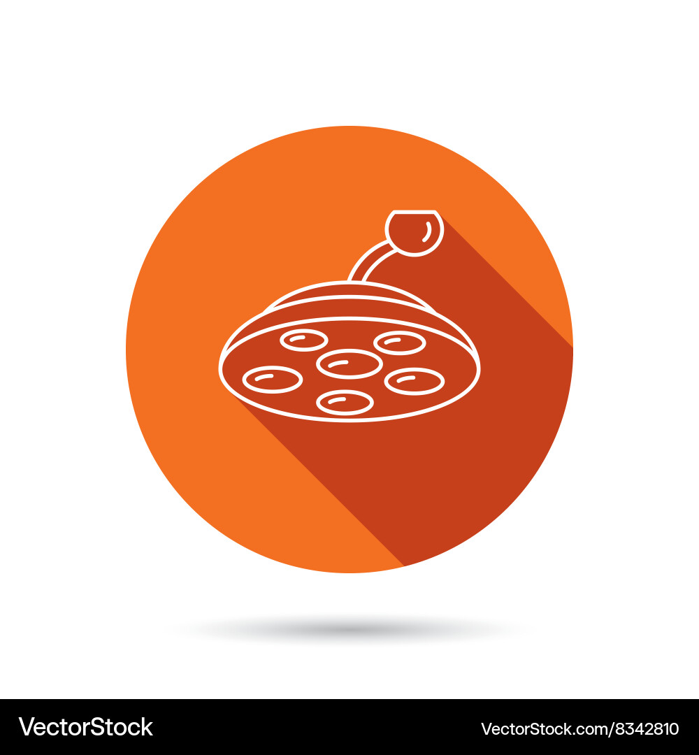 Surgical lamp icon Surgeon light sign Royalty Free Vector