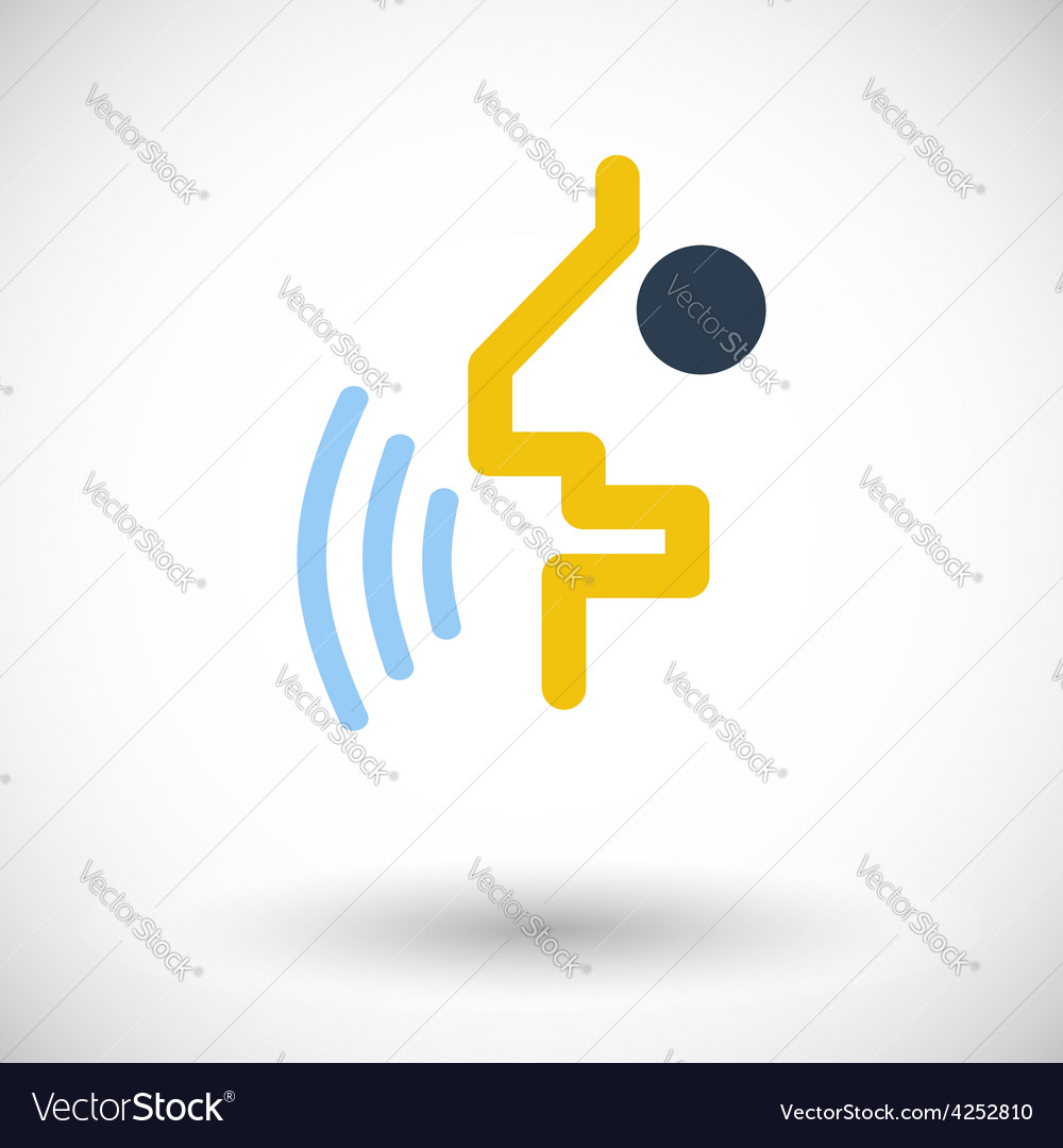 Voice recognition button Royalty Free Vector Image