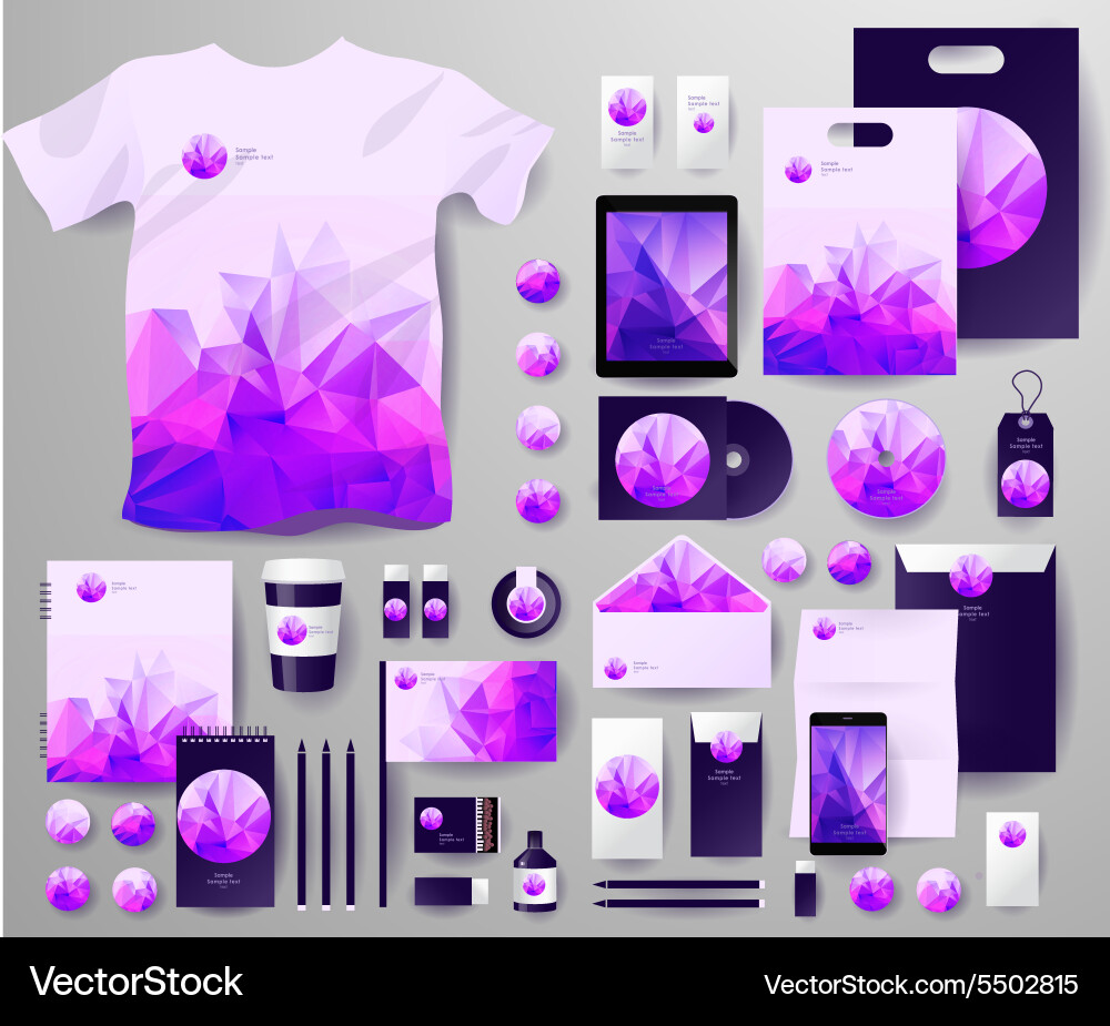 Abstract business set corporate identity Vector Image