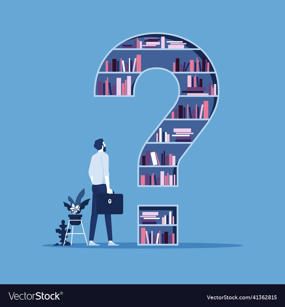 Business problem solving and finding idea concept Vector Image