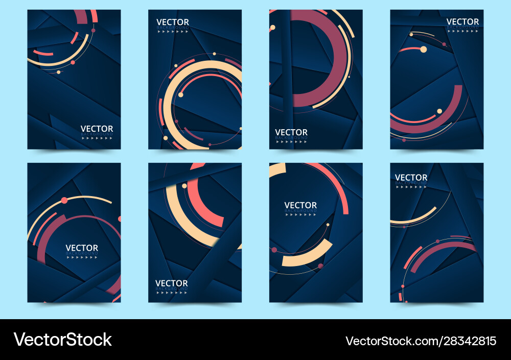 Collection modern design poster flyer brochure Vector Image