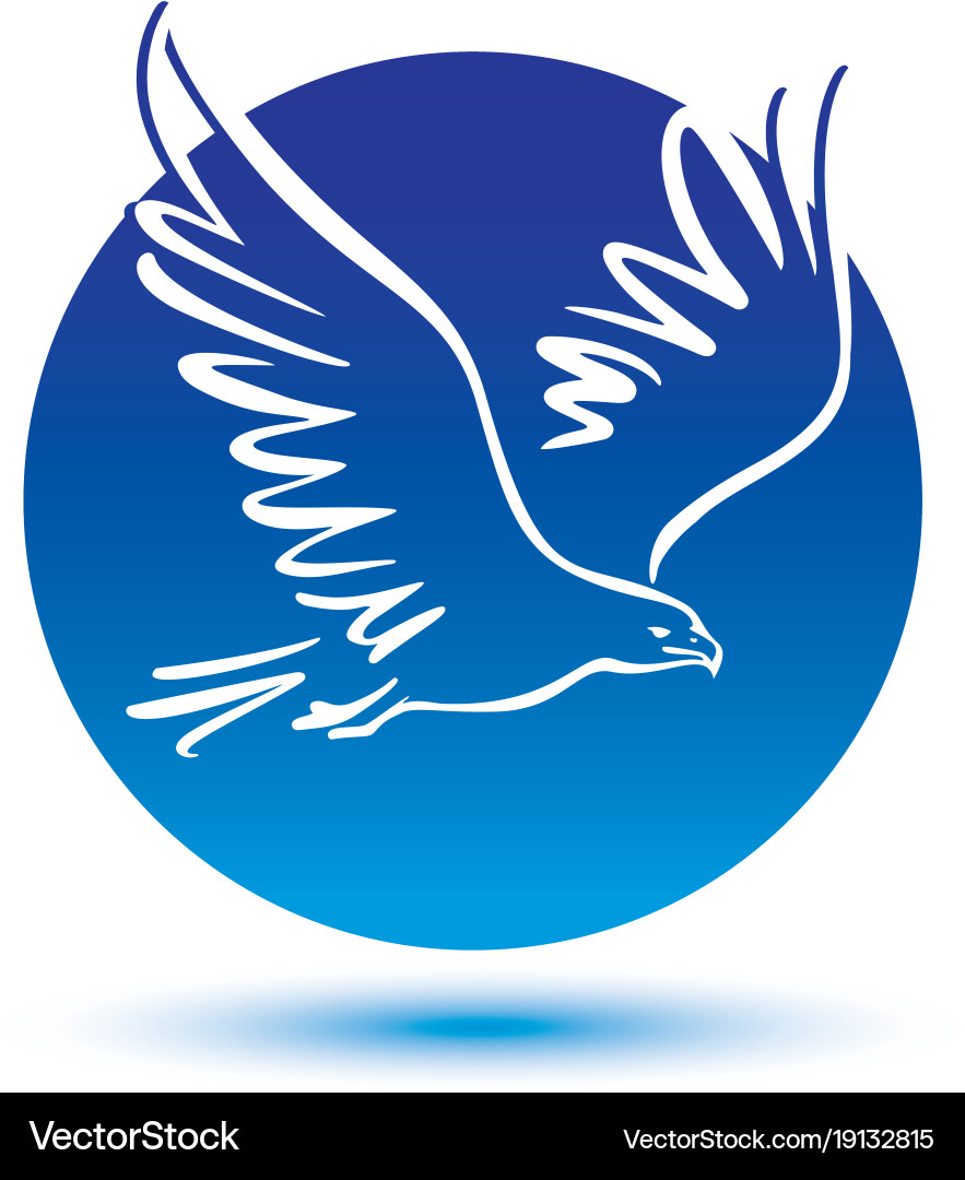 Eagle icon isolated sign symbol Royalty Free Vector Image