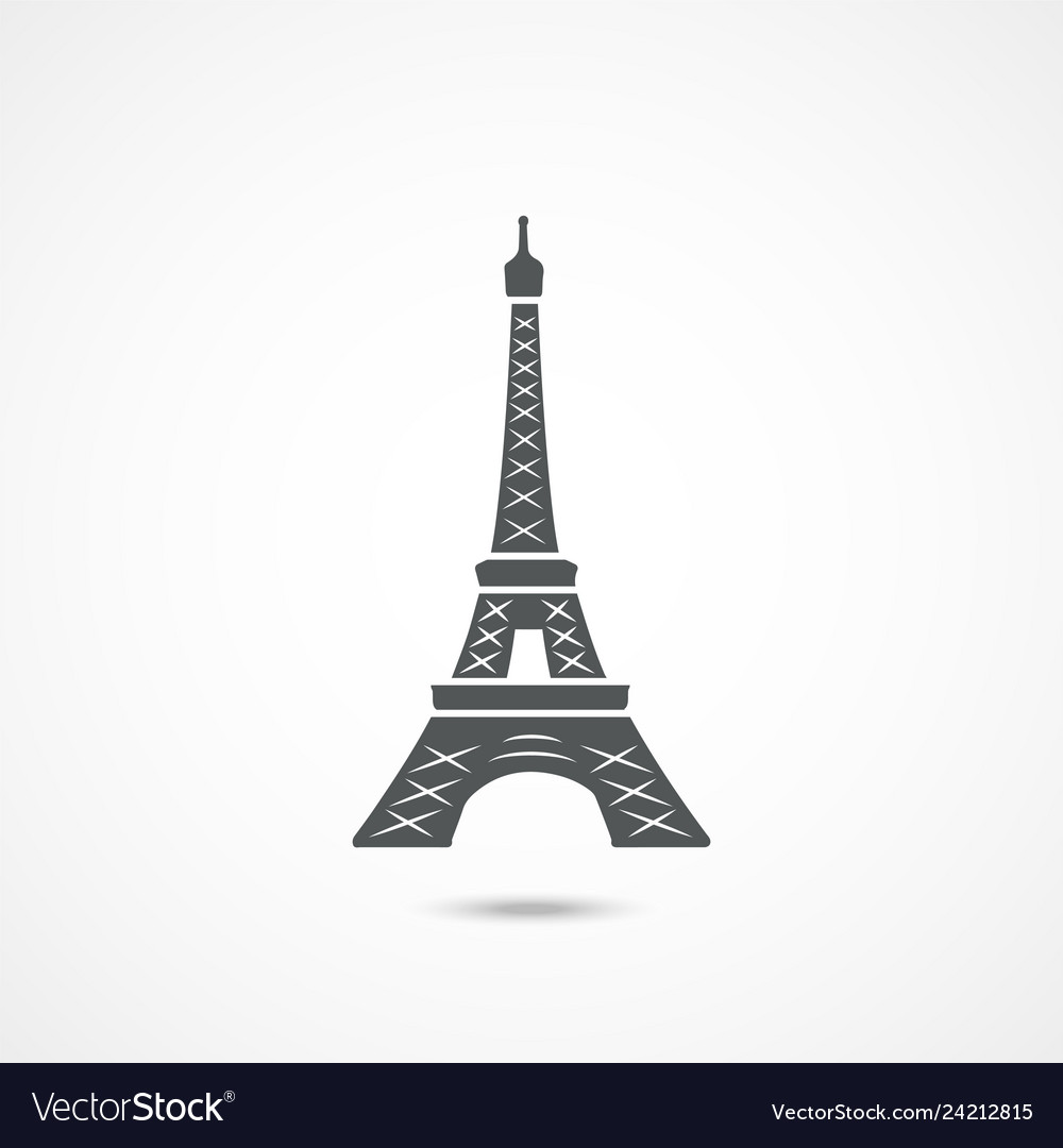 Eiffel tower icon Royalty Free Vector Image - VectorStock