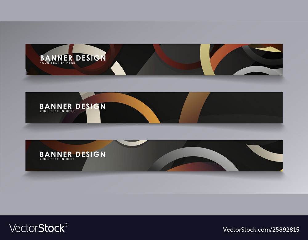 Rectangular banners against background Royalty Free Vector