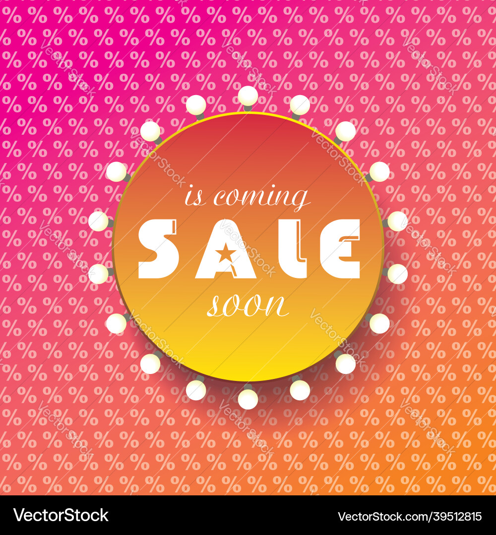 Sale sign bright design Royalty Free Vector Image