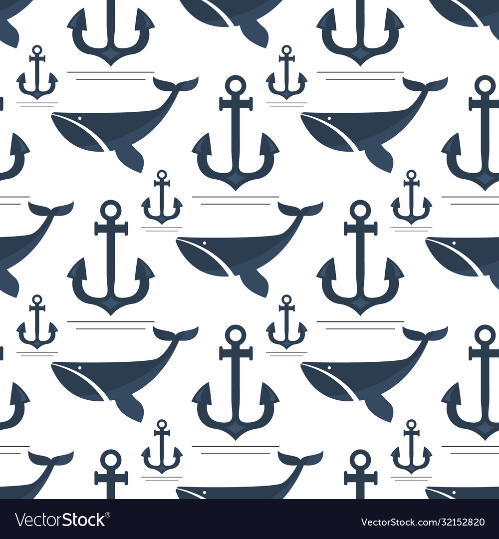 Anchor pattern Royalty Free Vector Image - VectorStock