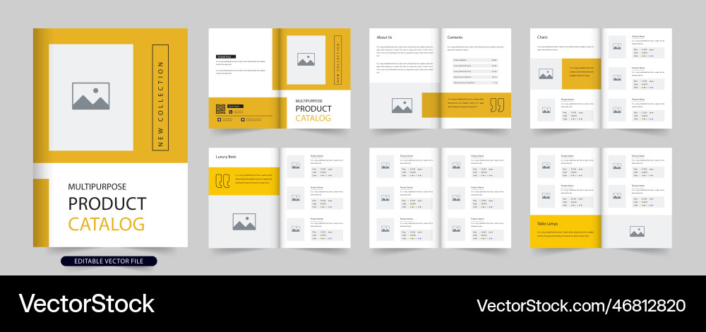 Company promotion catalog booklet design Vector Image