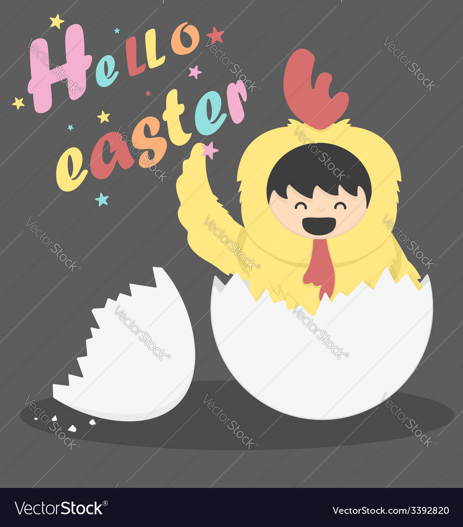 Hello easter Royalty Free Vector Image - VectorStock