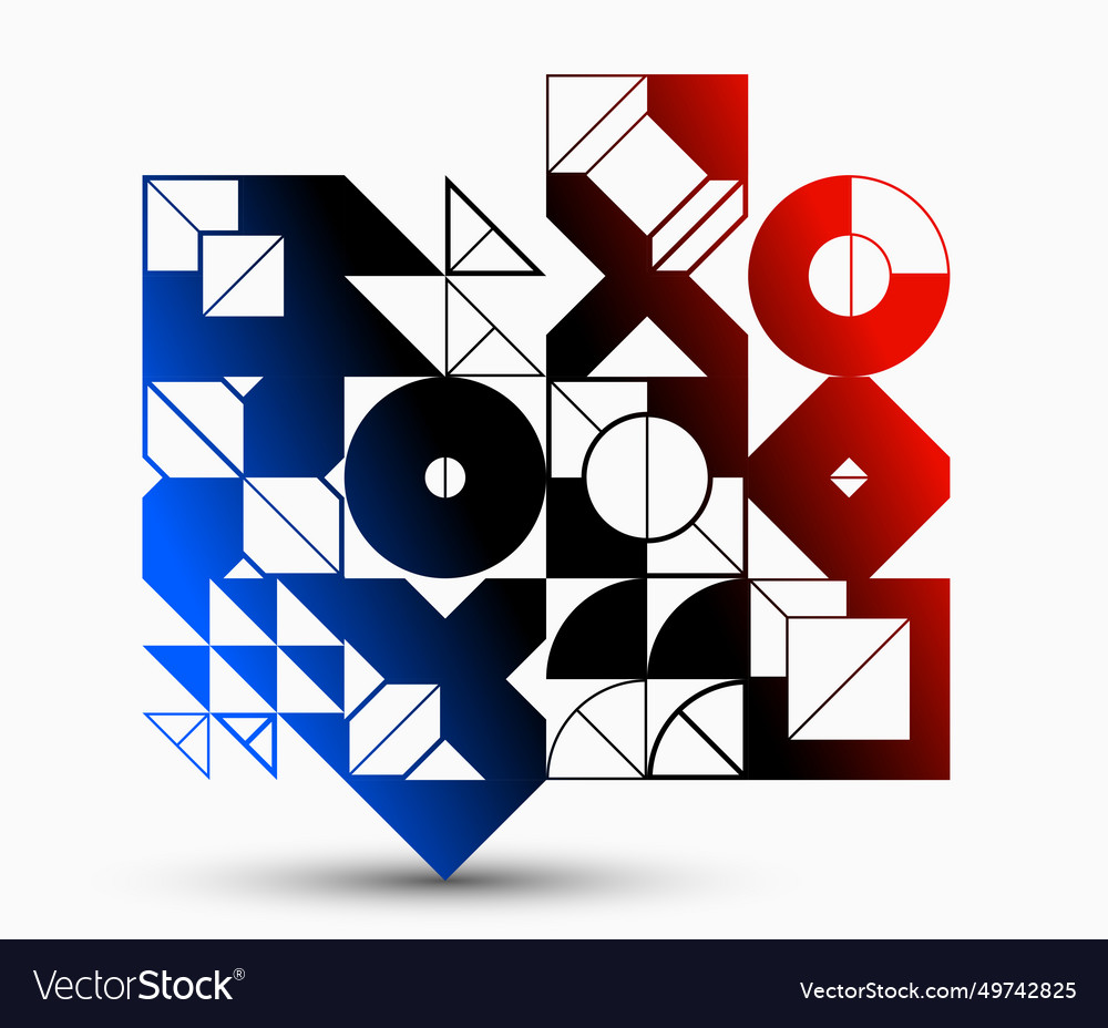 Abstract Geometric Pattern Background Isolated Vector Image