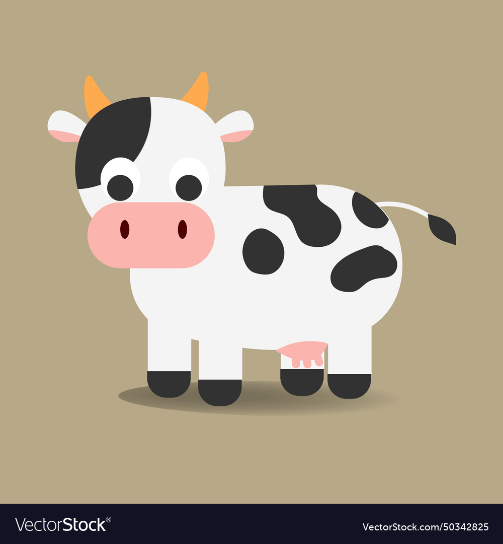 Cute cow Royalty Free Vector Image - VectorStock