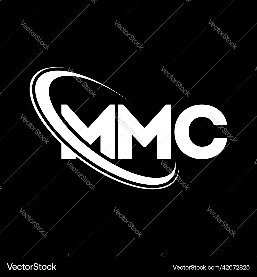 Mmc logo letter letter logo design Royalty Free Vector Image