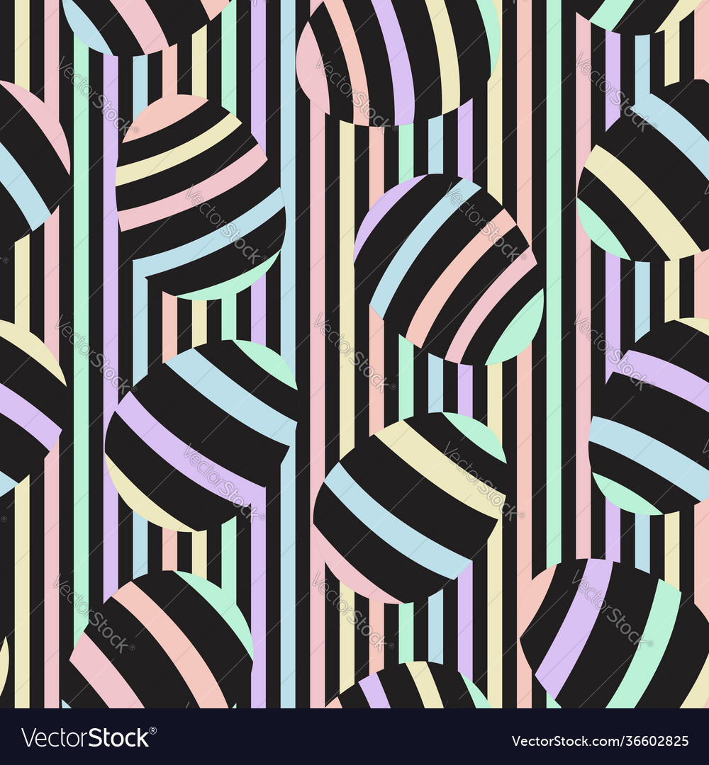 Rainbow pastel easter egg seamless pattern Vector Image