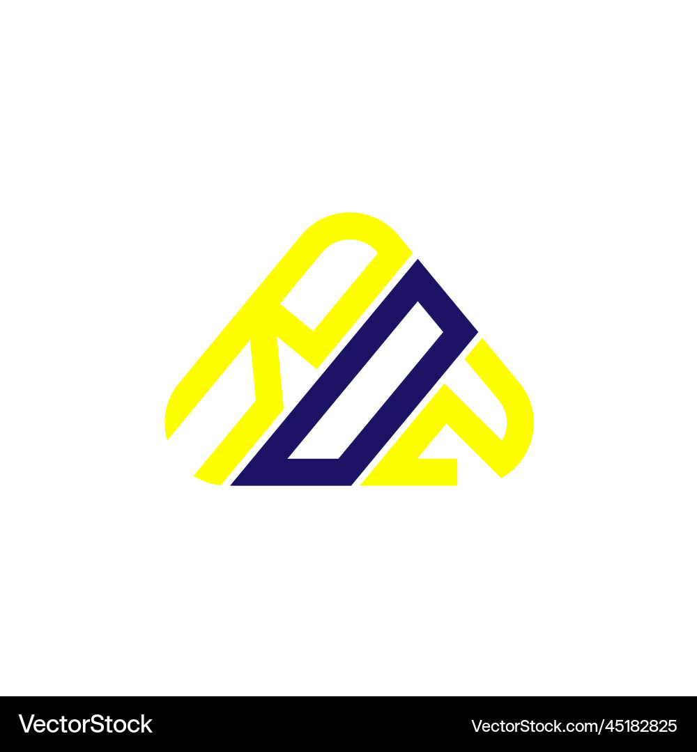 Roz letter logo creative design with graphic Vector Image