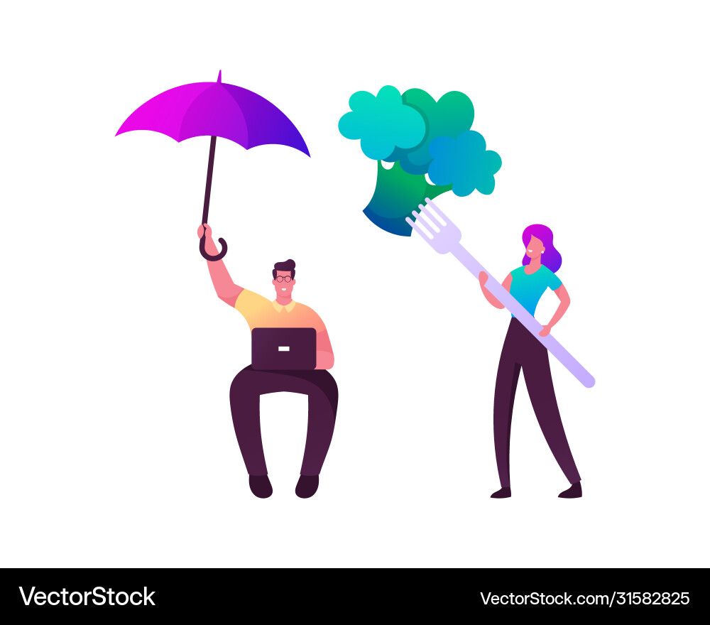 Satisfaction human needs concept woman hold Vector Image