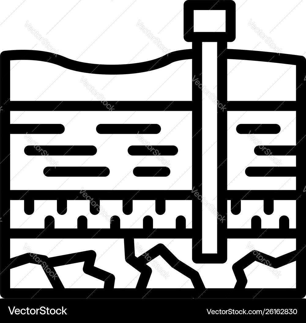 Coal industry icon outline style Royalty Free Vector Image