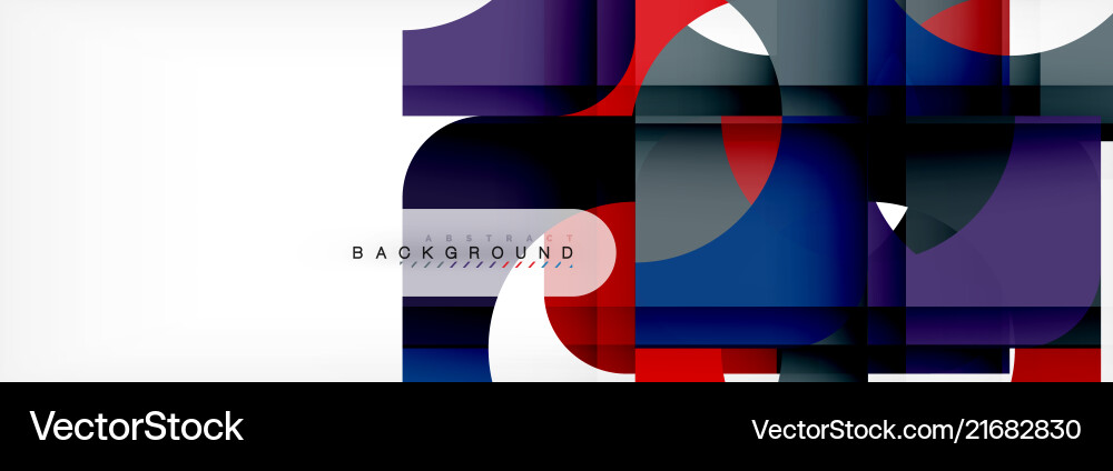 Color square shapes geometric modern abstract Vector Image