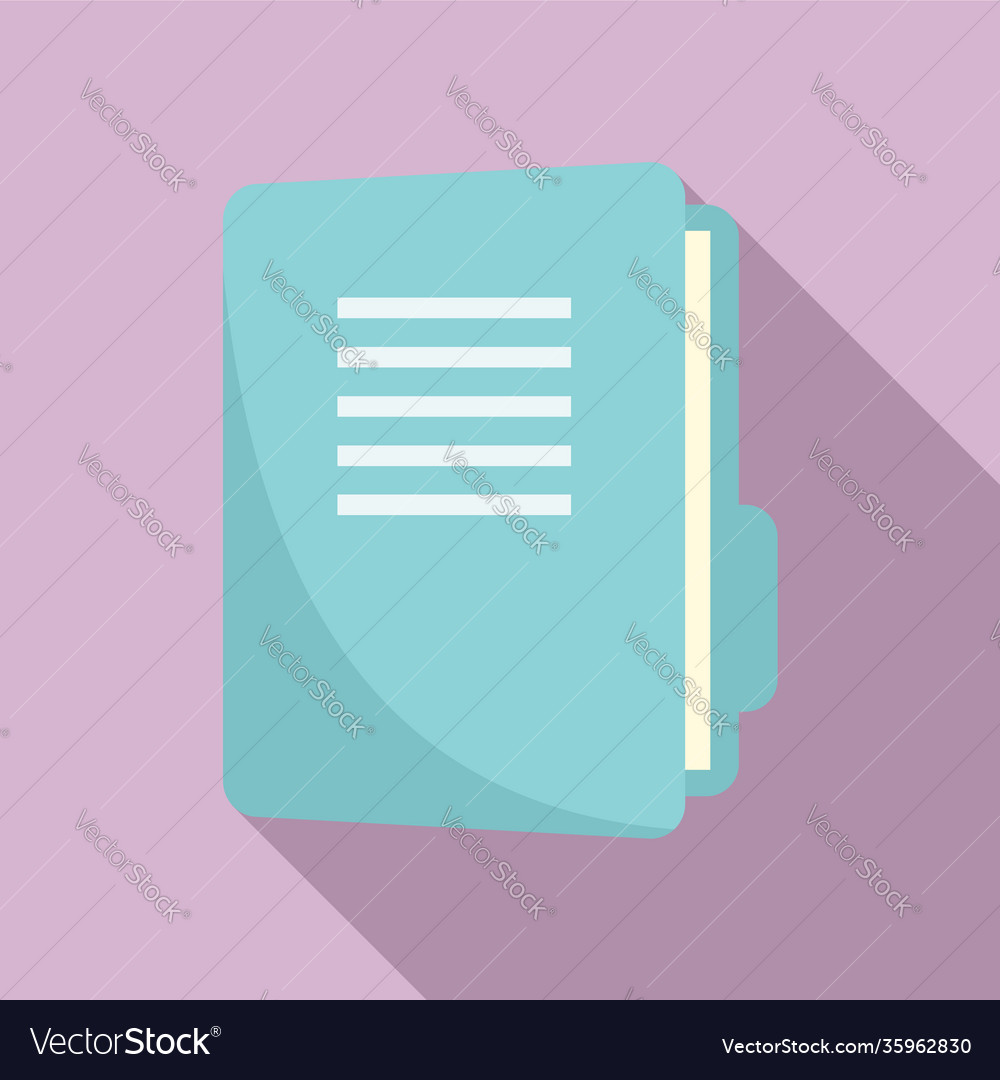 Investigator folder icon flat style Royalty Free Vector Investigator folder icon flat style Royalty Free Vector