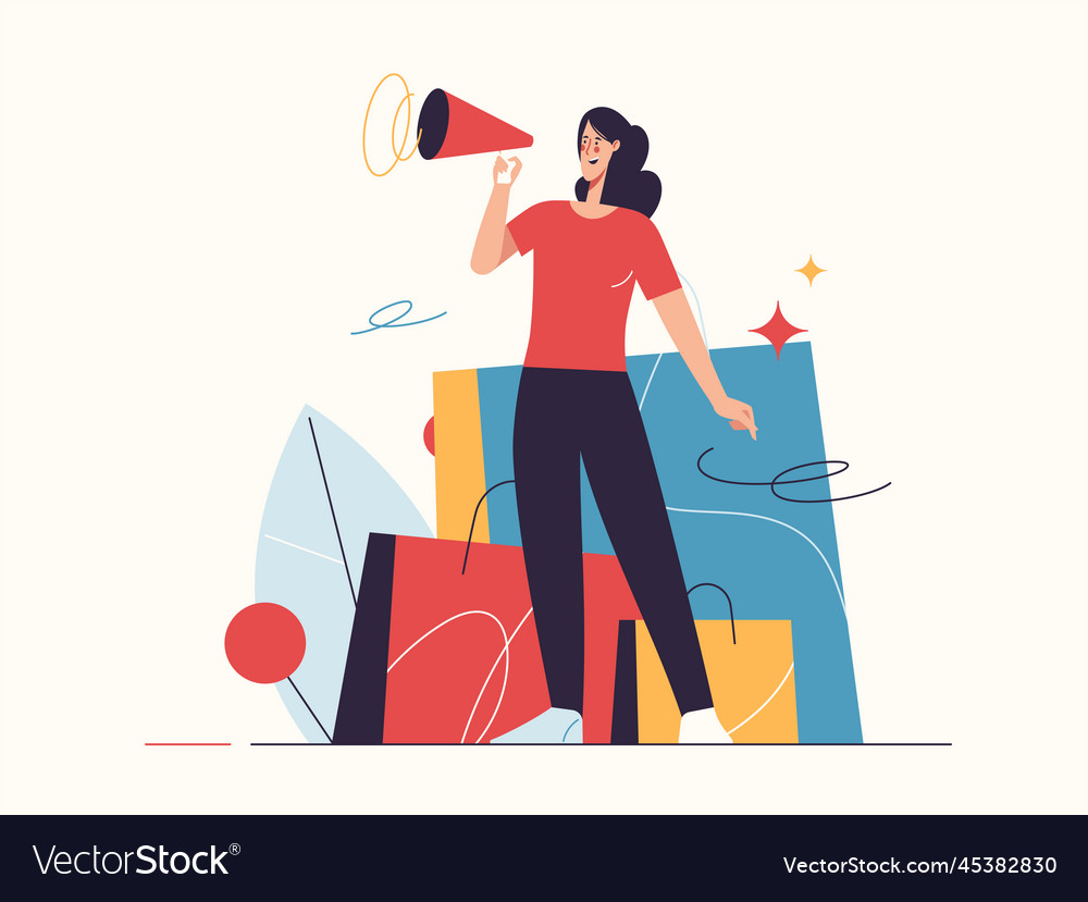 On The Subject Of E Commerce Royalty Free Vector Image
