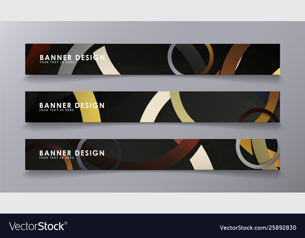 Rectangular banners against background Royalty Free Vector
