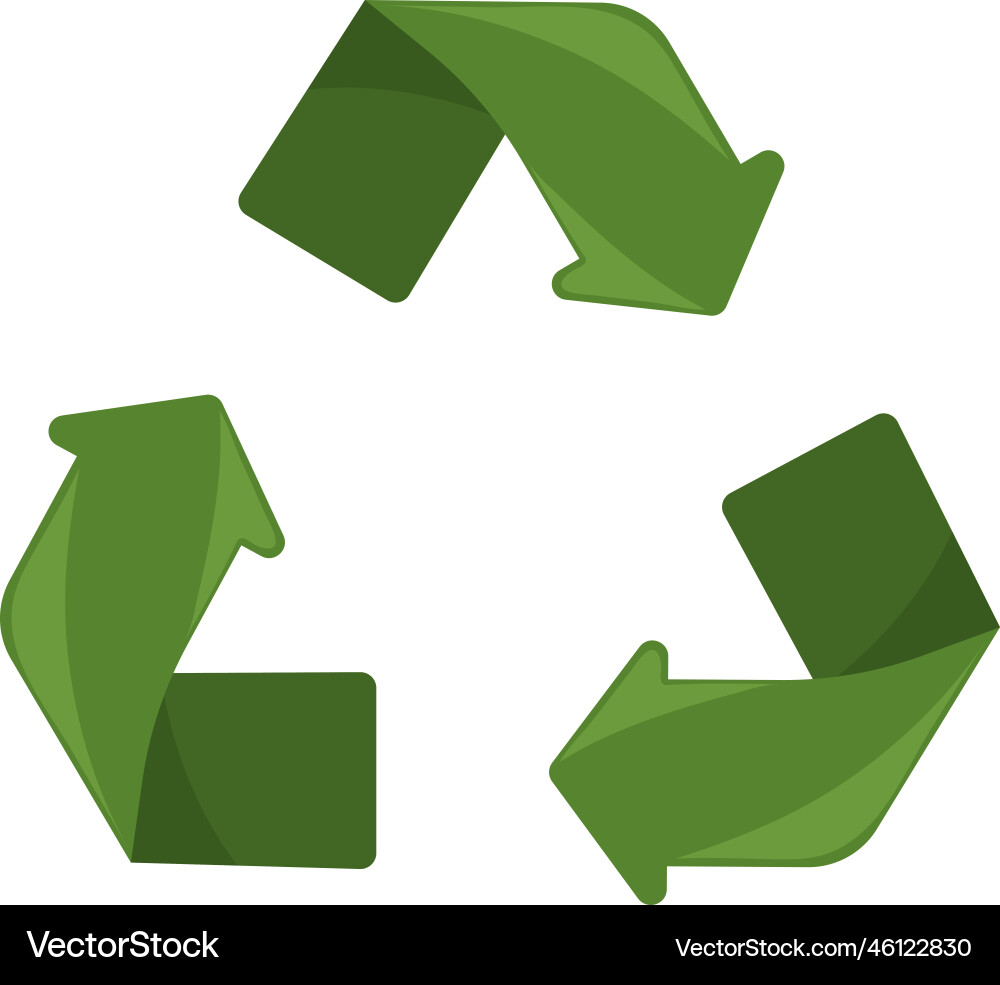 Recycle sign ecological sustainability Royalty Free Vector