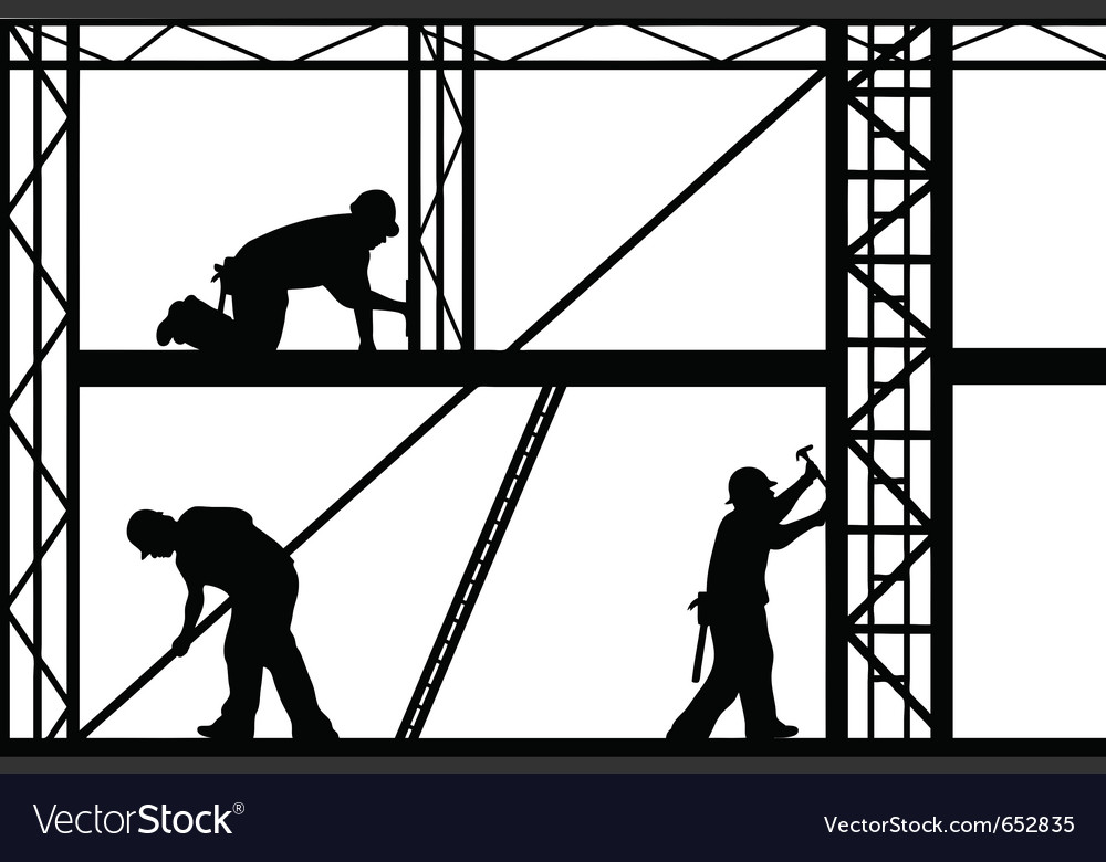 Construction workers Royalty Free Vector Image