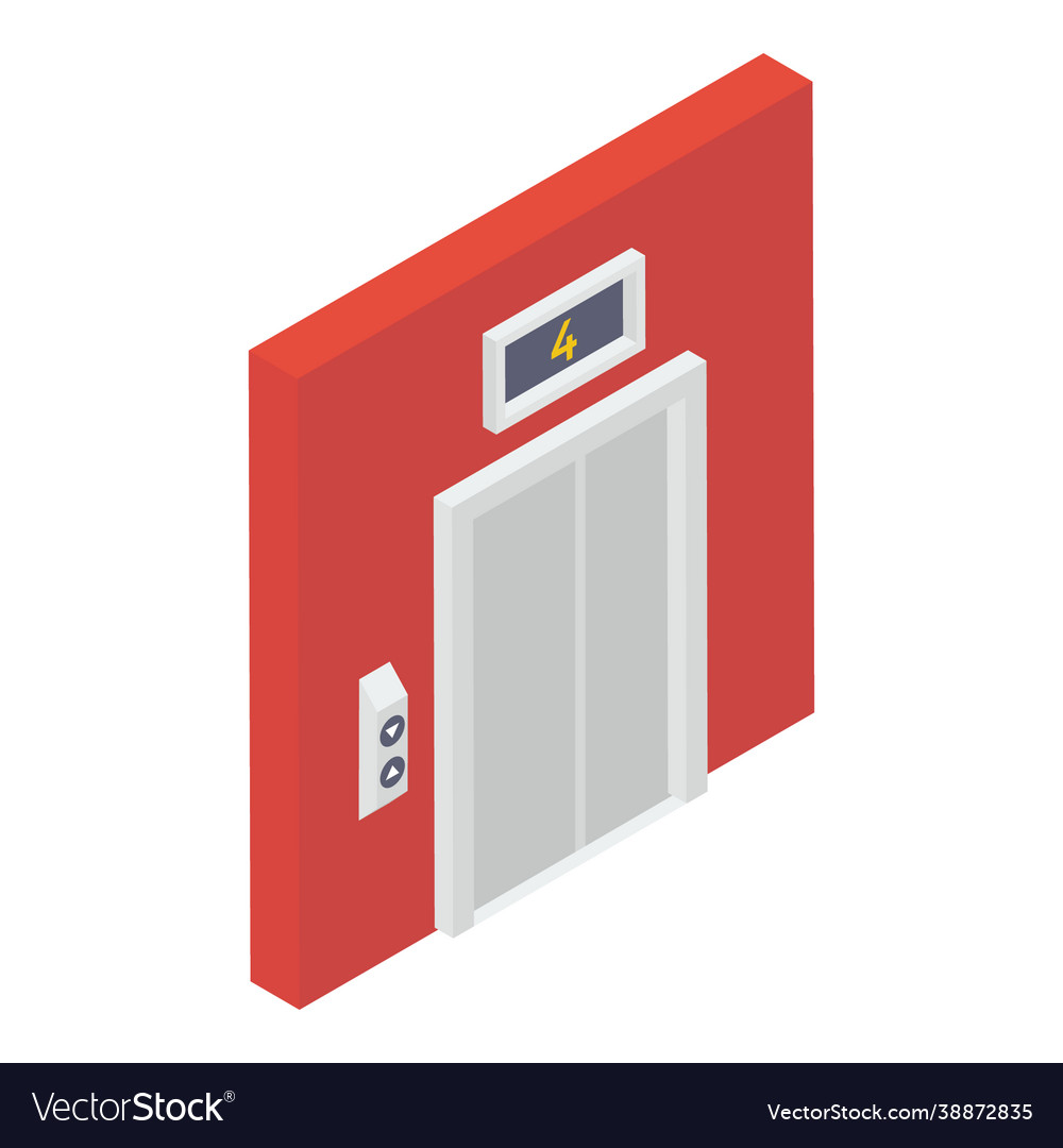 Elevator isometric Royalty Free Vector Image - VectorStock