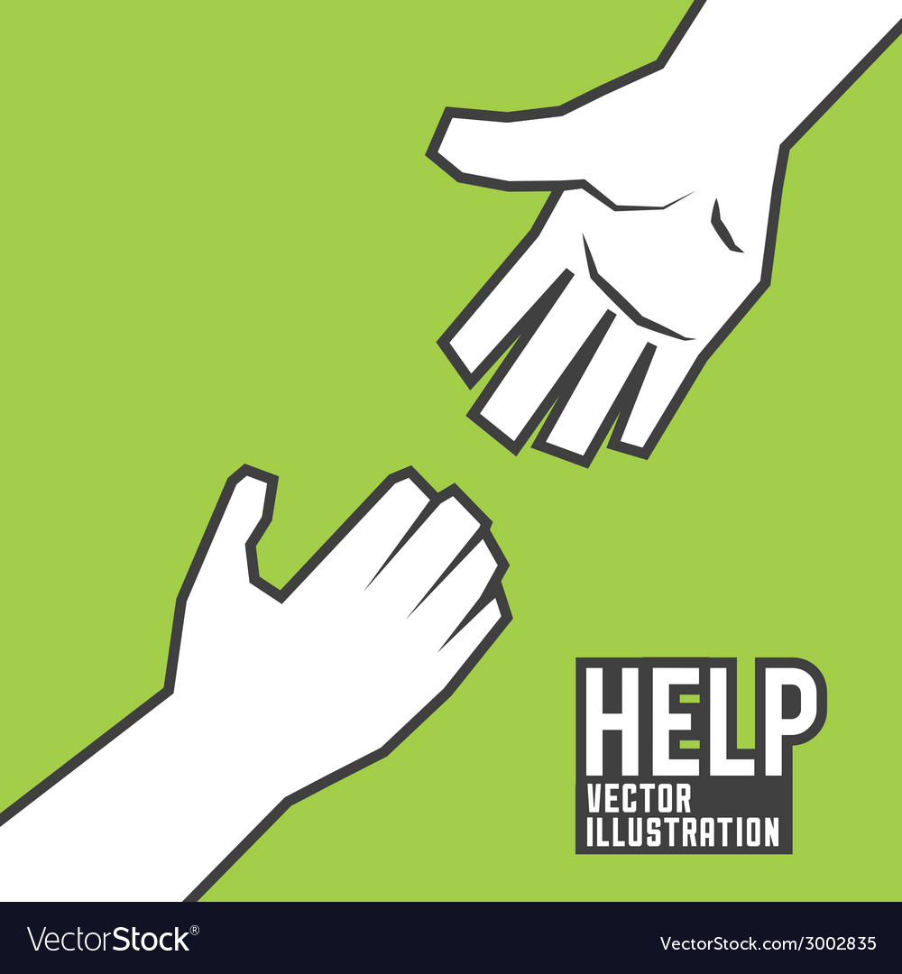 Help design Royalty Free Vector Image - VectorStock