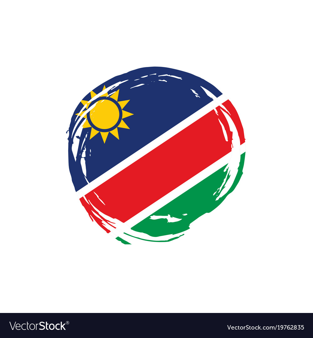 Namibia flag Royalty Free Vector Image - VectorStock