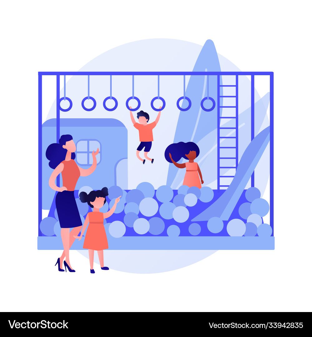 Playroom for kids abstract concept Royalty Free Vector Image