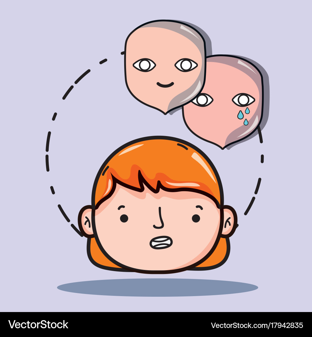 Psychology treatment to analysis mental problem Vector Image