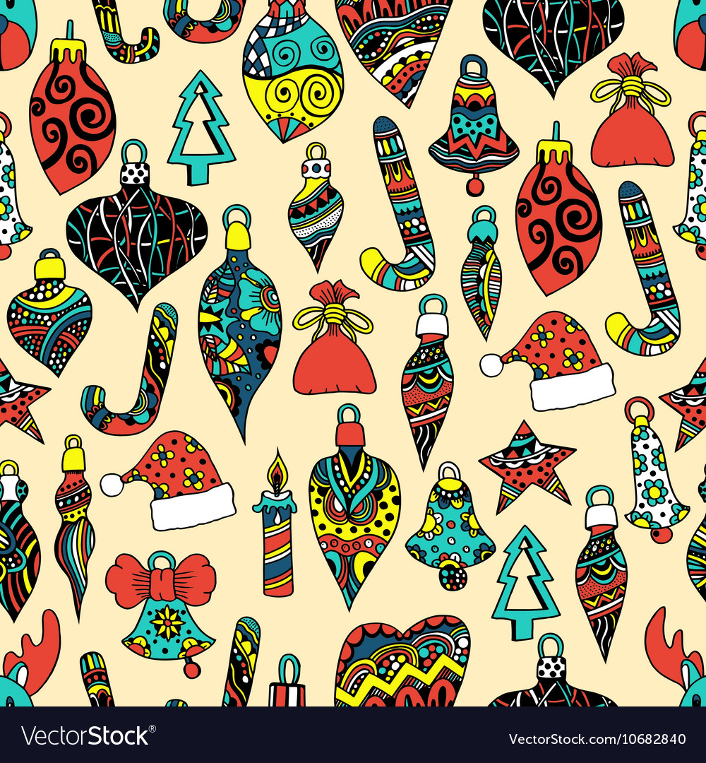 Colored Seamless pattern Royalty Free Vector Image