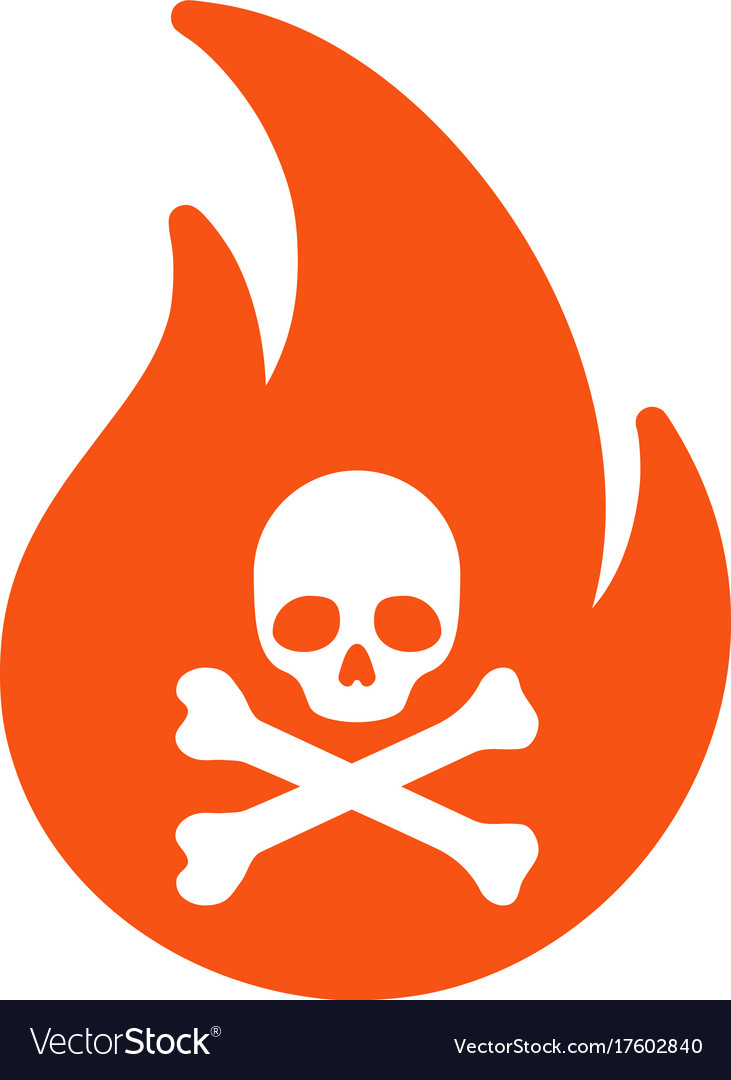 Hell fire flat icon Royalty Free Vector Image - VectorStock