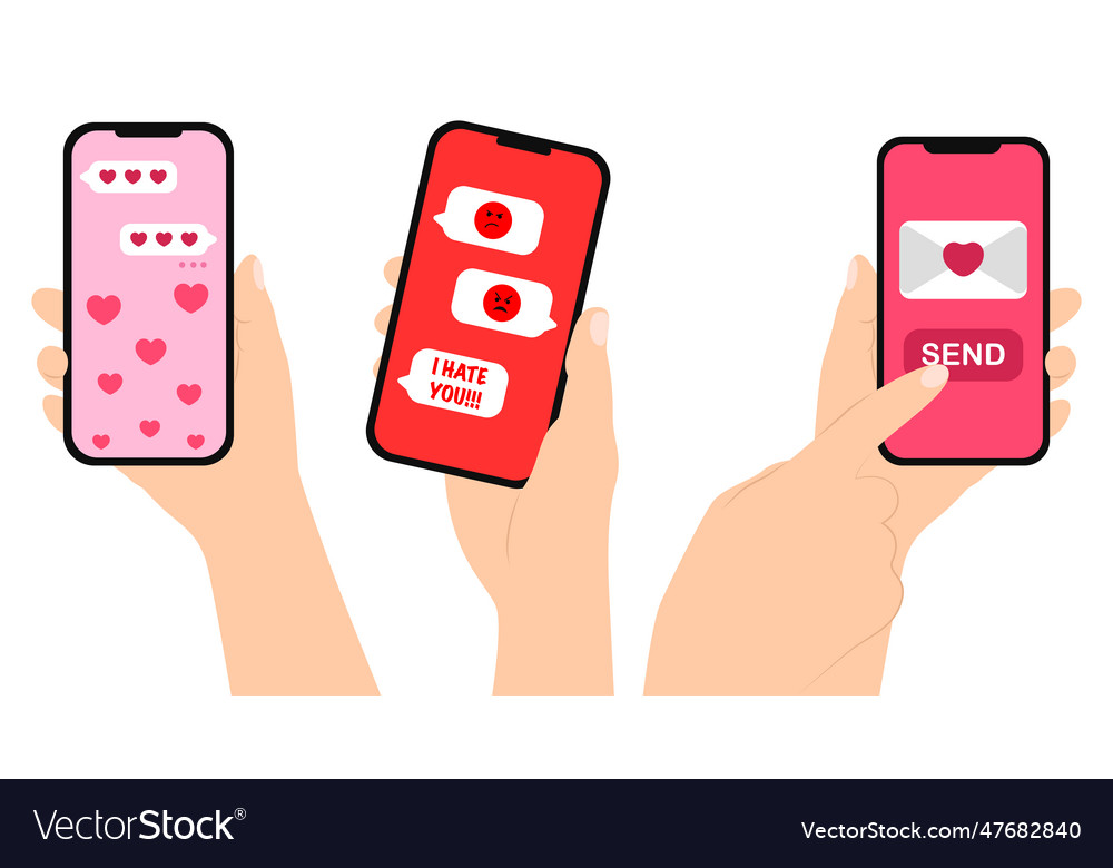 Phone messages Royalty Free Vector Image - VectorStock