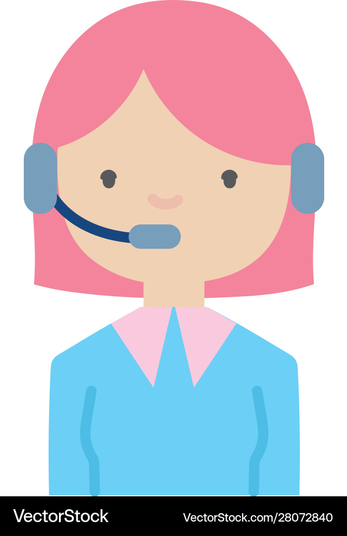 Woman with headphone design Royalty Free Vector Image