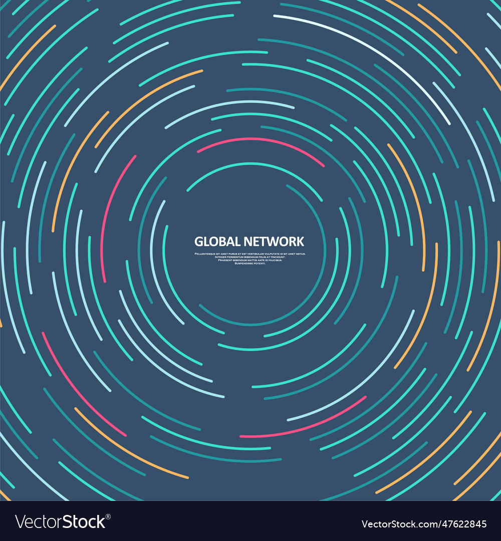 Abstract data transmission visualization Vector Image