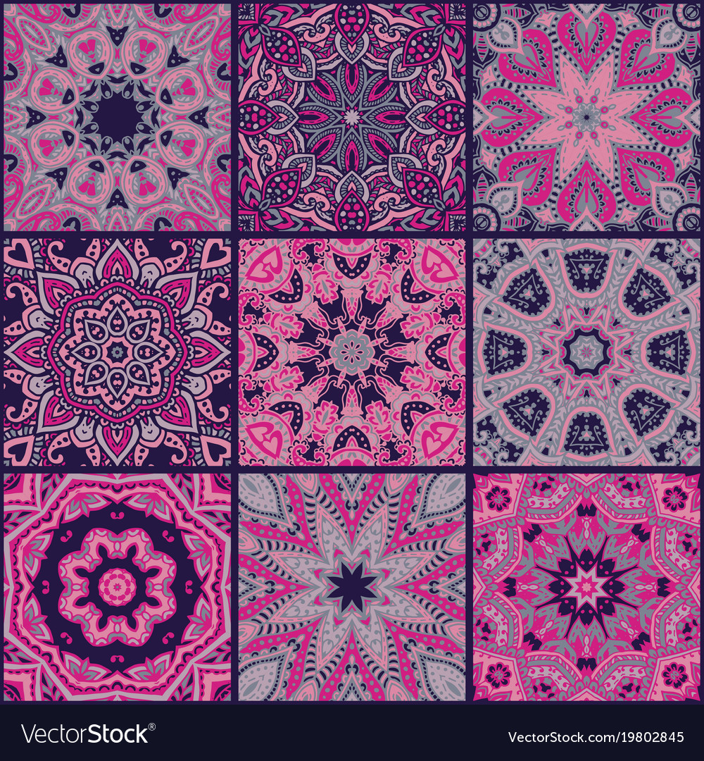 Abstract patchwork seamless pattern Royalty Free Vector