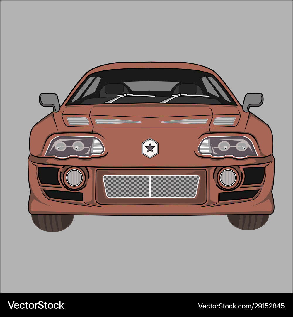 Cartoyota supra 1994 Royalty Free Vector Image