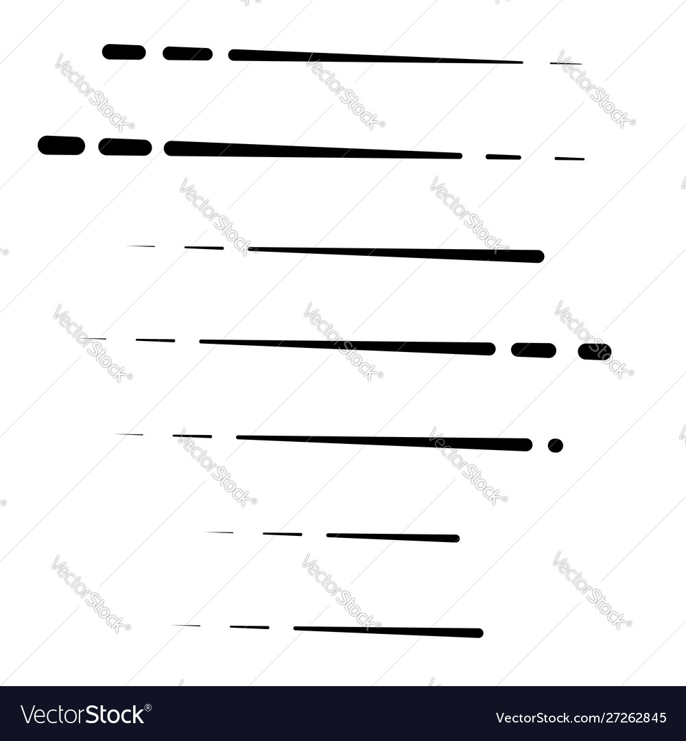 Dashed irregular lines segment horizontal stripes Vector Image