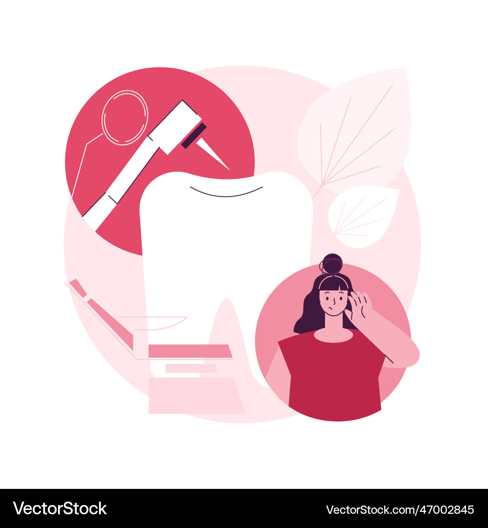 Dental treatment abstract concept Royalty Free Vector Image