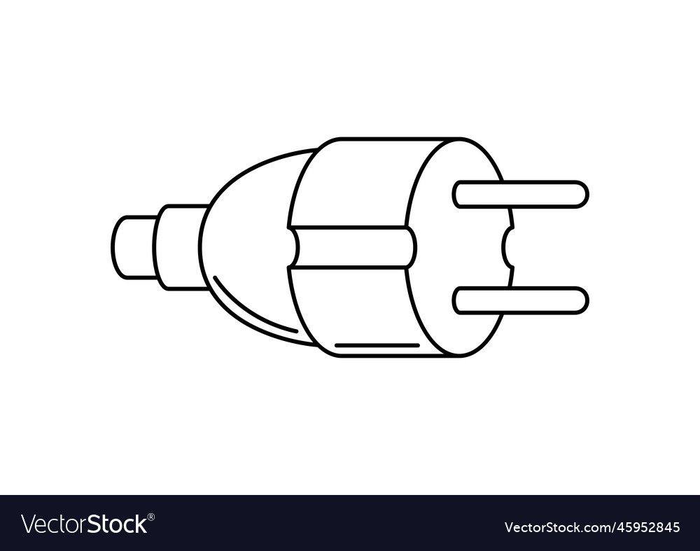 Electrical plug Royalty Free Vector Image - VectorStock