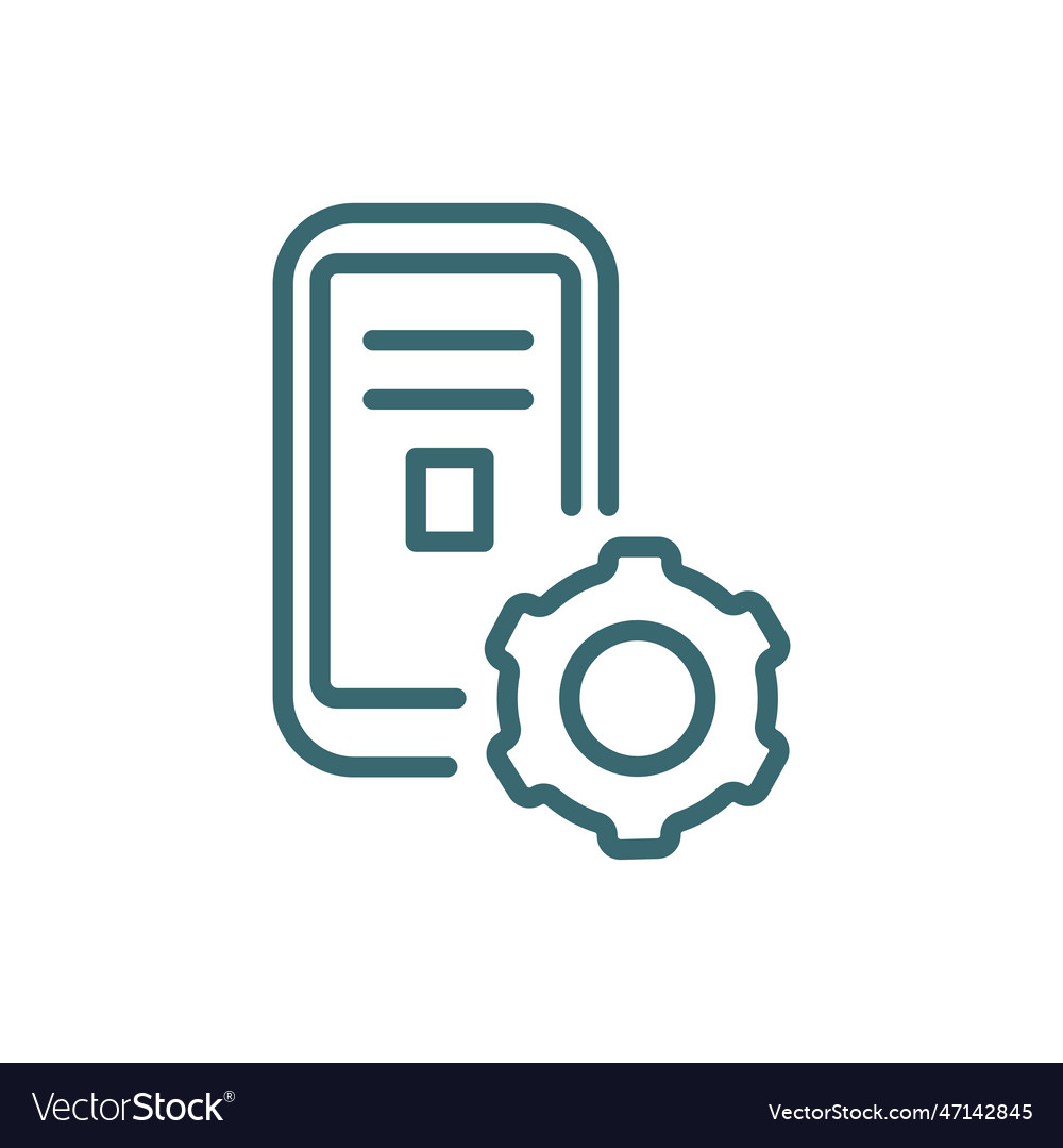 Interactive course icon thin line Royalty Free Vector Image