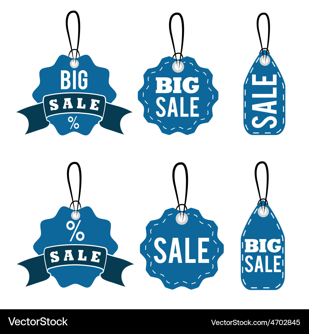 Set of sale tags design template Royalty Free Vector Image