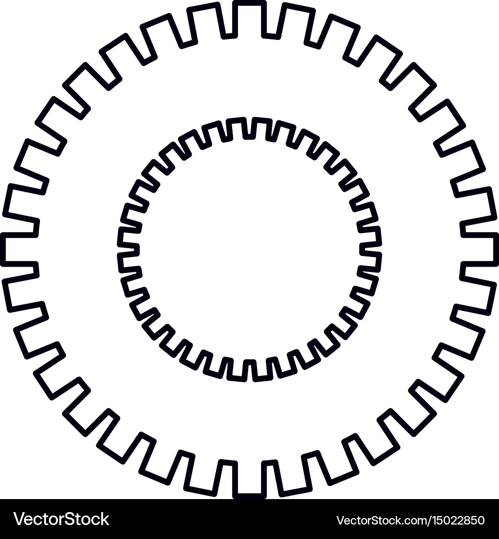 Bike gears design Royalty Free Vector Image - VectorStock