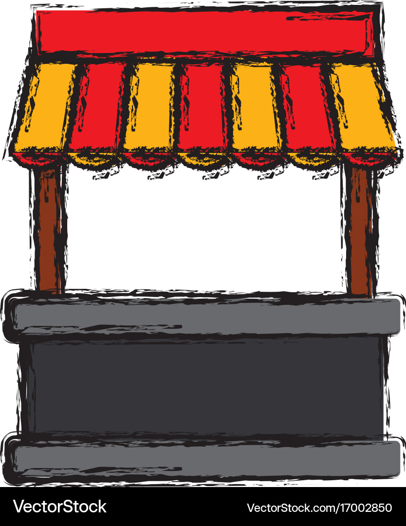 Empty stand stall template store and marketing Vector Image