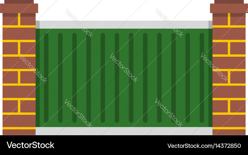 Home fence icon isolated Royalty Free Vector Image