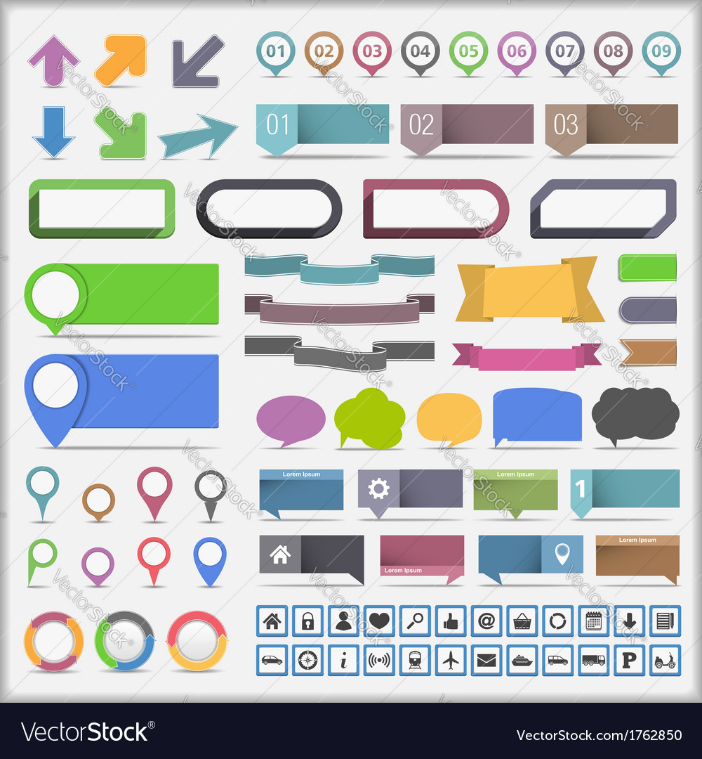 Infographics elements Royalty Free Vector Image