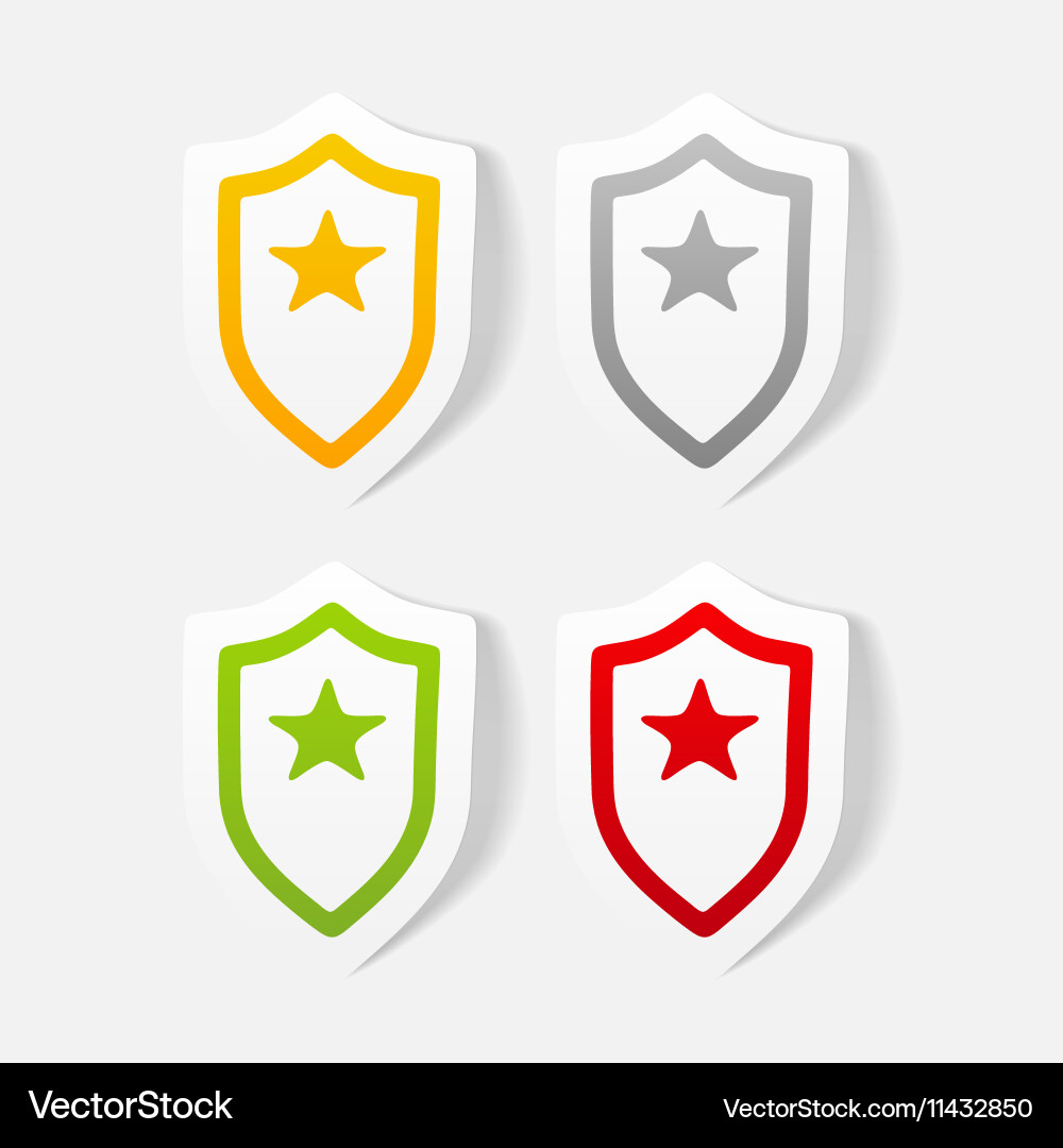 Realistic design element police badge Royalty Free Vector